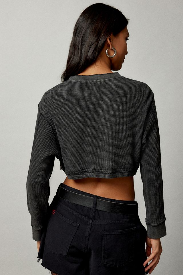 BDG Danny Cropped Henley Top | Urban Outfitters