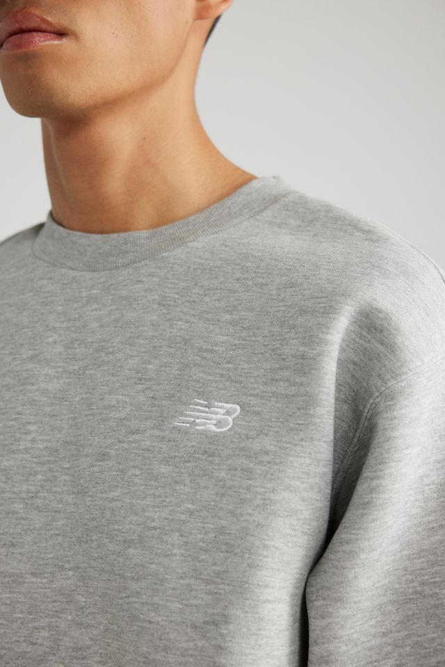 New Balance Small Logo Brushed Fleece Crew Neck Sweatshirt | Urban ...