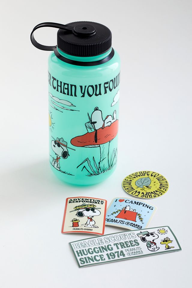 Parks Project X Peanuts Water Bottle & Sticker Set | Urban Outfitters