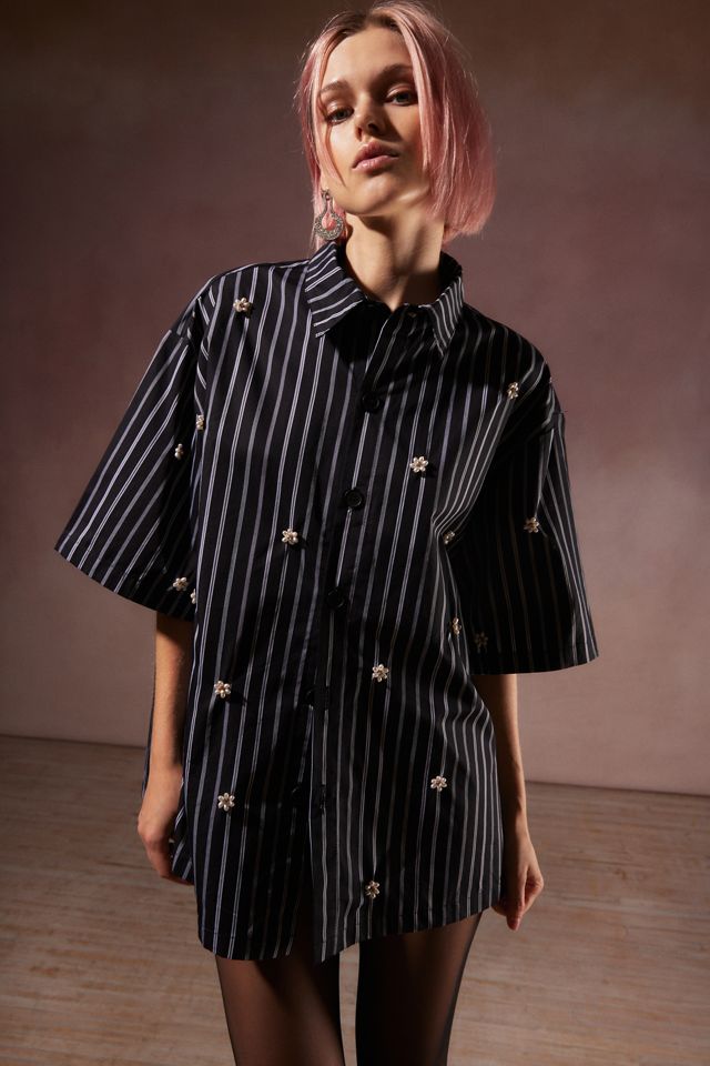 Sister Jane Cameron Embellished Button-Down Top | Urban Outfitters Canada