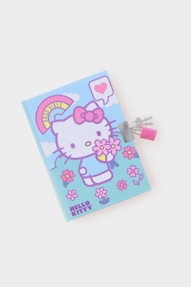 Hello Kitty Good Vibes Locking Diary | Urban Outfitters