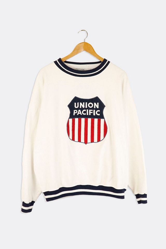 Vintage Union Pacific Large Patch Embroidered Sweatshirt | Urban Outfitters