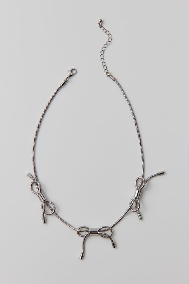 Luce Bow Necklace | Urban Outfitters Canada