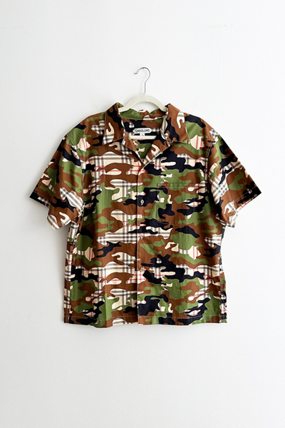 LANDLORD NY Camo Plaid Short Sleeve Shirt | Urban Outfitters