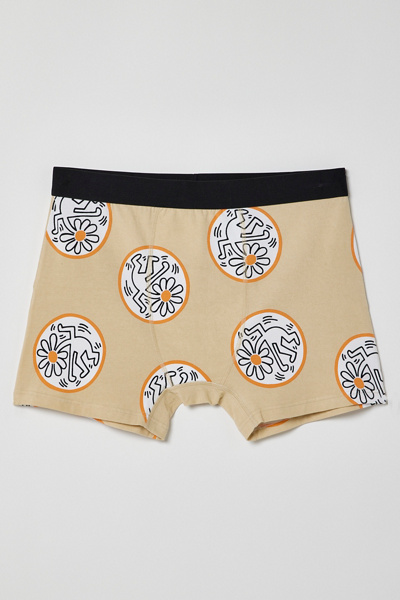Keith Haring Dancing Flower Patterned Boxer Brief | Urban Outfitters