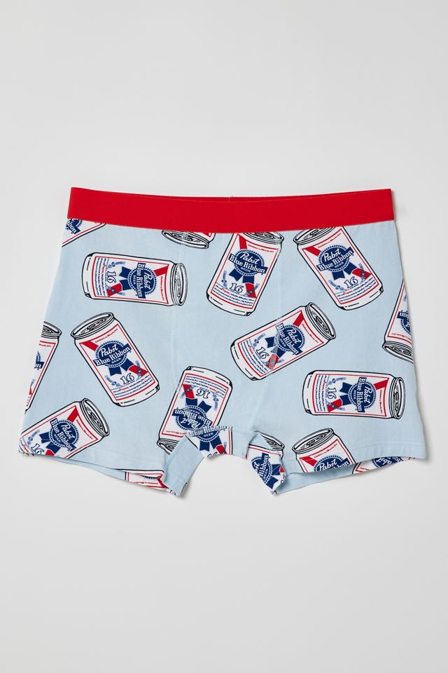 Pabst Blue Ribbon Tossed Cans Boxer Brief | Urban Outfitters
