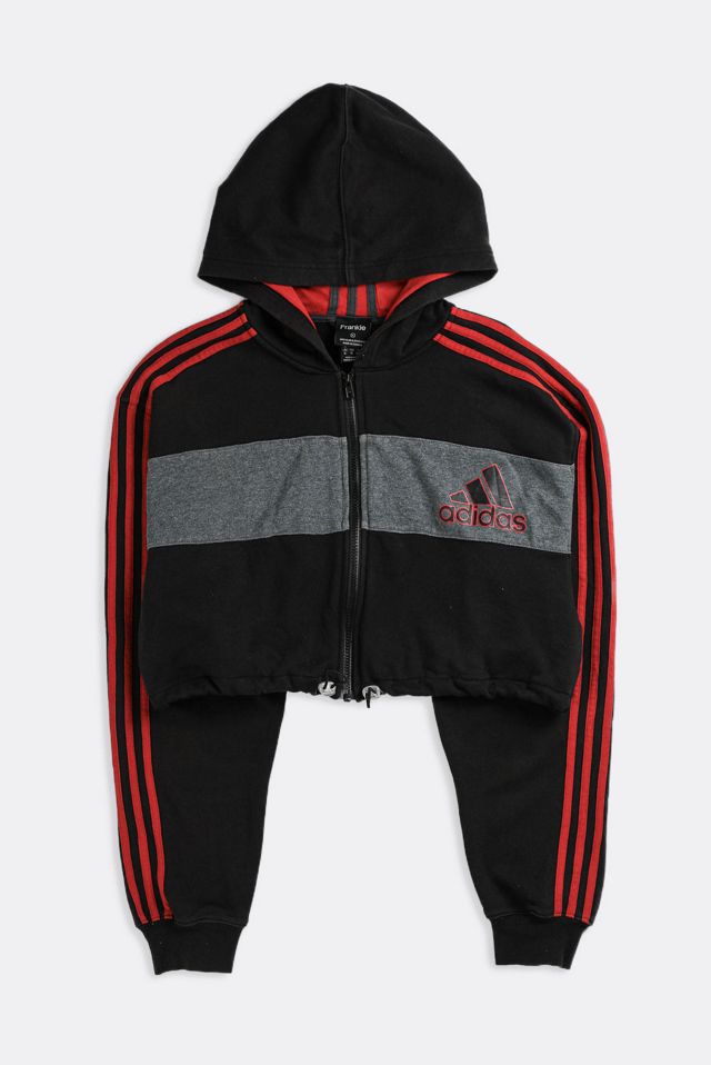 Frankie Collective Rework Adidas Crop Sweatshirt 006 | Urban Outfitters