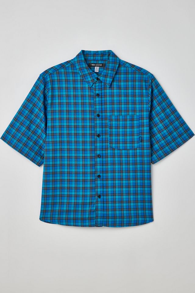 UO Mini Check Patterned Button-Down Shirt | Urban Outfitters Canada