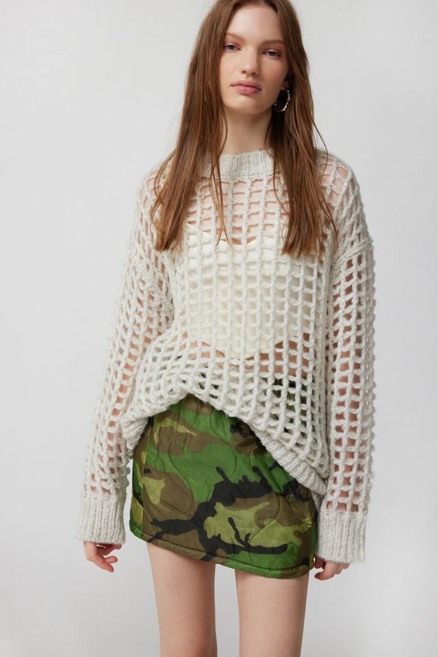 Urban Renewal Remade Camo Liner Mini Skirt | Urban Outfitters
