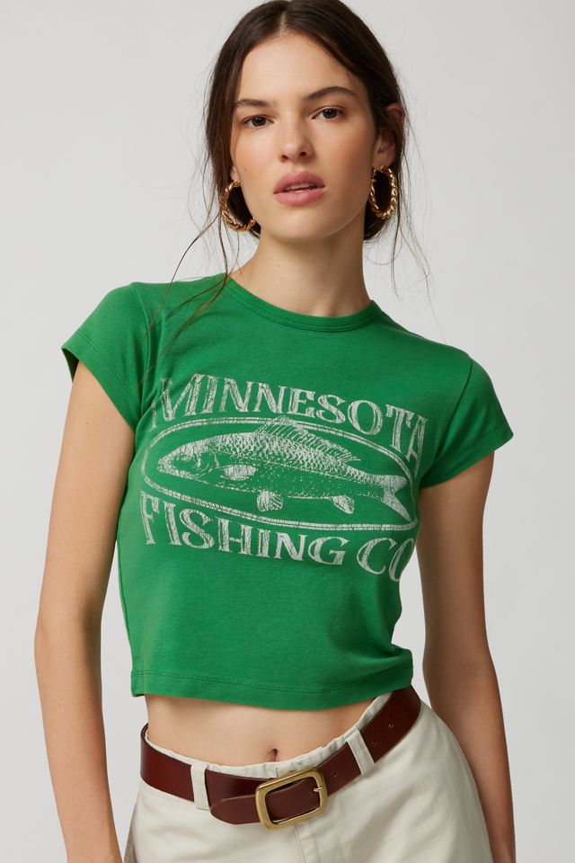 Minnesota Fishing Baby Tee | Urban Outfitters