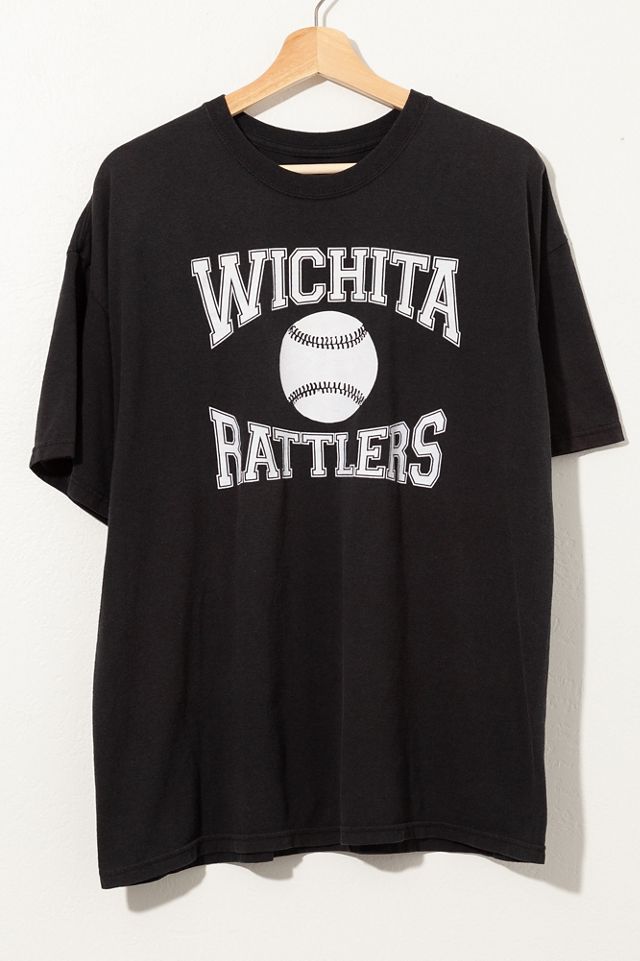 Vintage Y2K Distressed Wichita Rattlers Baseball Graphic T-Shirt ...