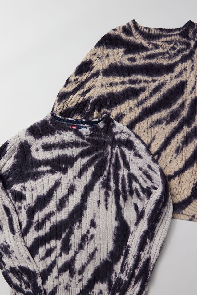Urban Renewal Remade Tie-Dye Cable Knit Sweater | Urban Outfitters