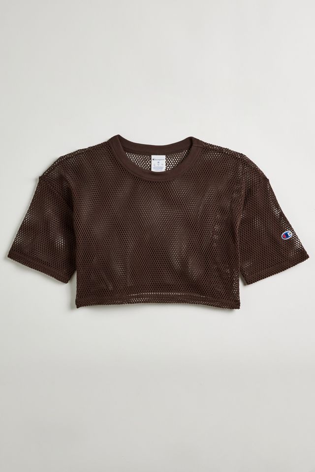 Champion UO Exclusive Mesh Cropped Tee | Urban Outfitters