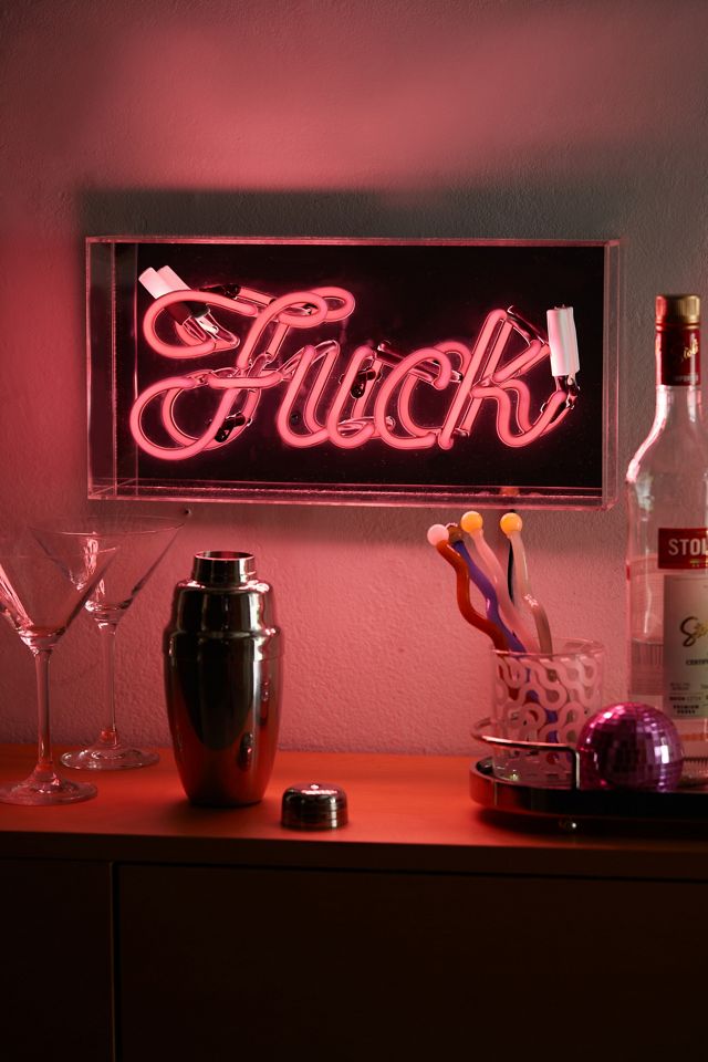 F*** Glass Neon Sign | Urban Outfitters