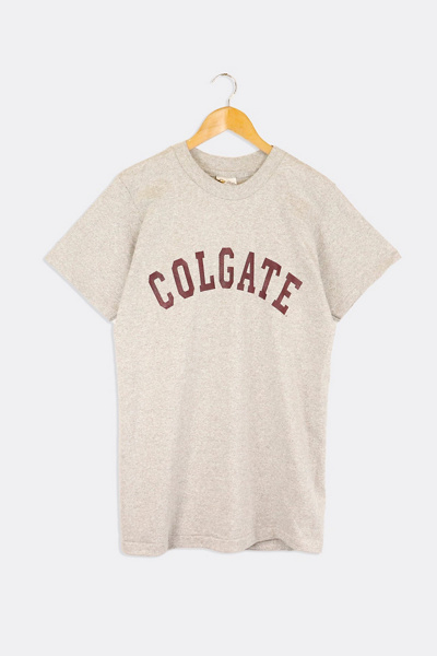 Vintage Colgate University Block Lettering Vinyl T Shirt | Urban Outfitters
