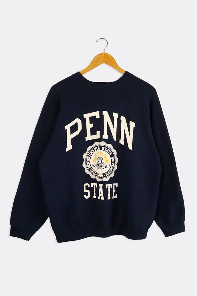 Vintage Penn State Distressed Vinyl Graphic Sweatshirt | Urban Outfitters