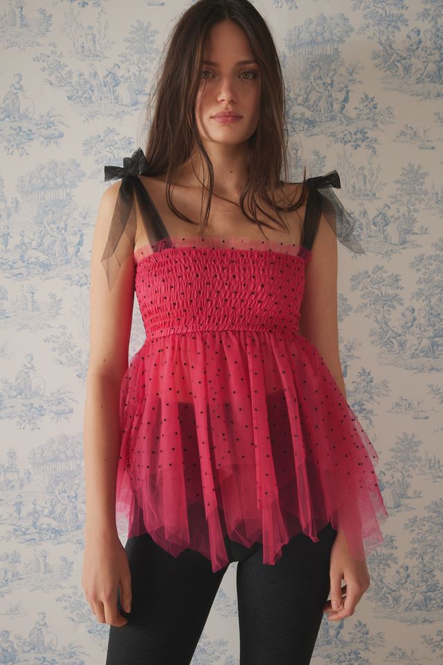 Kimchi Blue Tiffany Tulle Babydoll Cami | Urban Outfitters