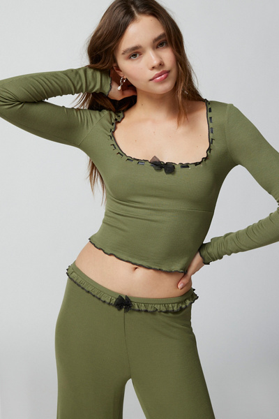 Out From Under Sweet Dreams Long Sleeve Top | Urban Outfitters Canada