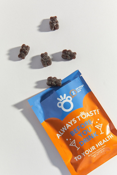 Toast! Before You Drink Gummy Bear Supplement 2-Pack | Urban Outfitters