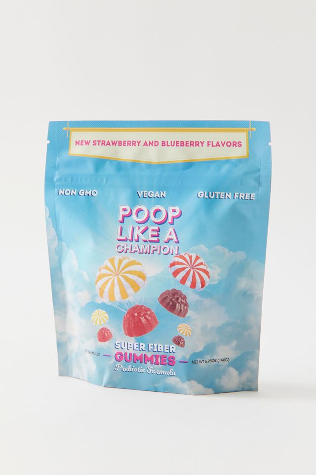 Poop Like A Champion Super Fiber Gummies | Urban Outfitters