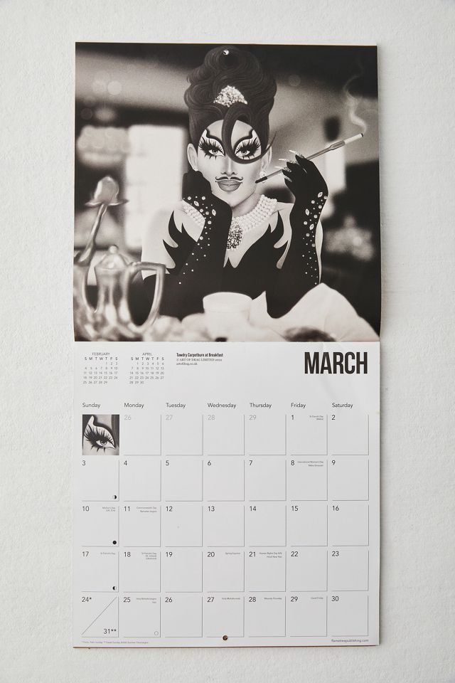 Art Of Drag 2024 Wall Calendar | Urban Outfitters