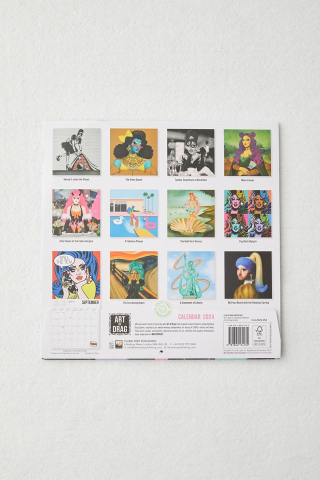 Art Of Drag 2024 Wall Calendar | Urban Outfitters