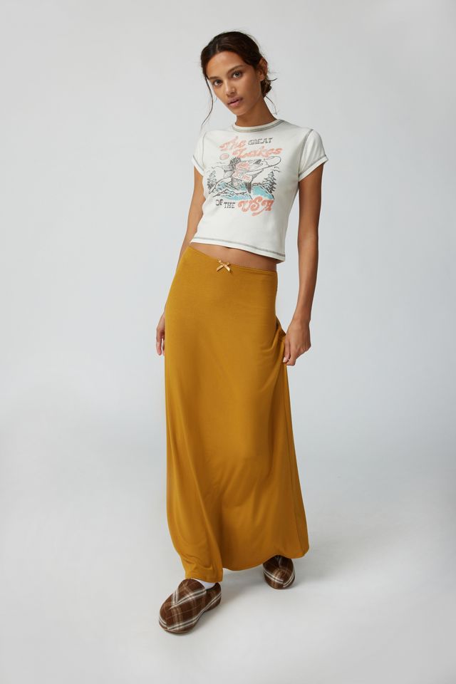 Urban Renewal Remnants Drapey Knit Maxi Skirt | Urban Outfitters