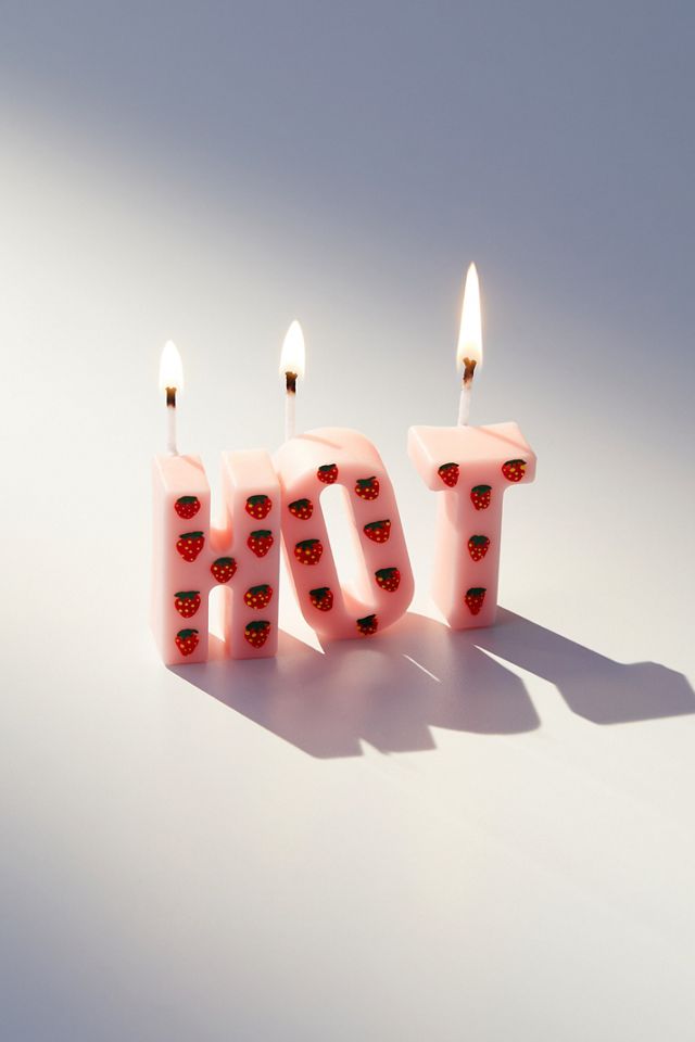 This Candle Is Lit UO Exclusive Hot Letter Candle Set | Urban Outfitters