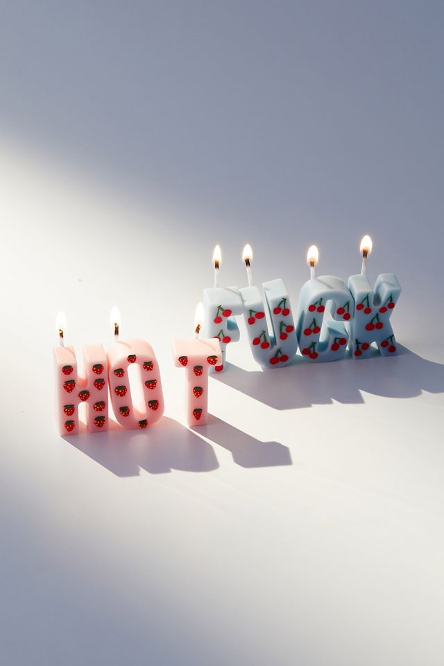 This Candle Is Lit UO Exclusive F*** Letter Candle Set | Urban Outfitters
