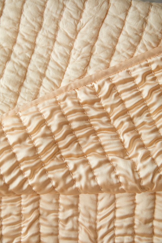 Alana Satin Seed Stitched Quilt | Urban Outfitters