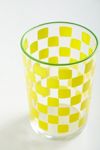 Checkered Juice Glass | Urban Outfitters