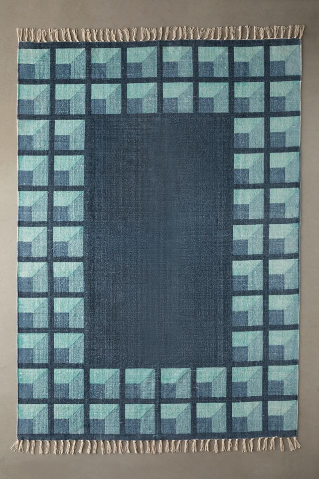 Matteo Geo Brushed Rug | Urban Outfitters