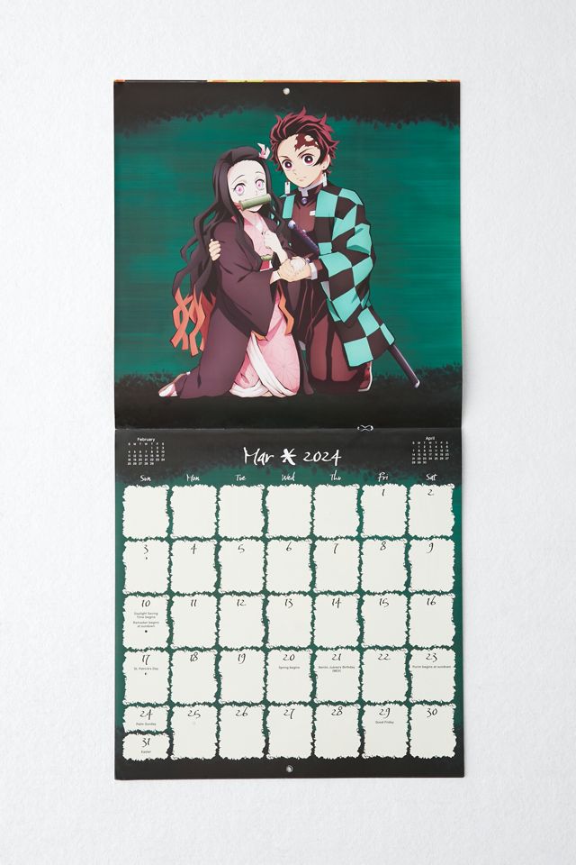 Demon Slayer 2024 Wall Calendar | Urban Outfitters Canada