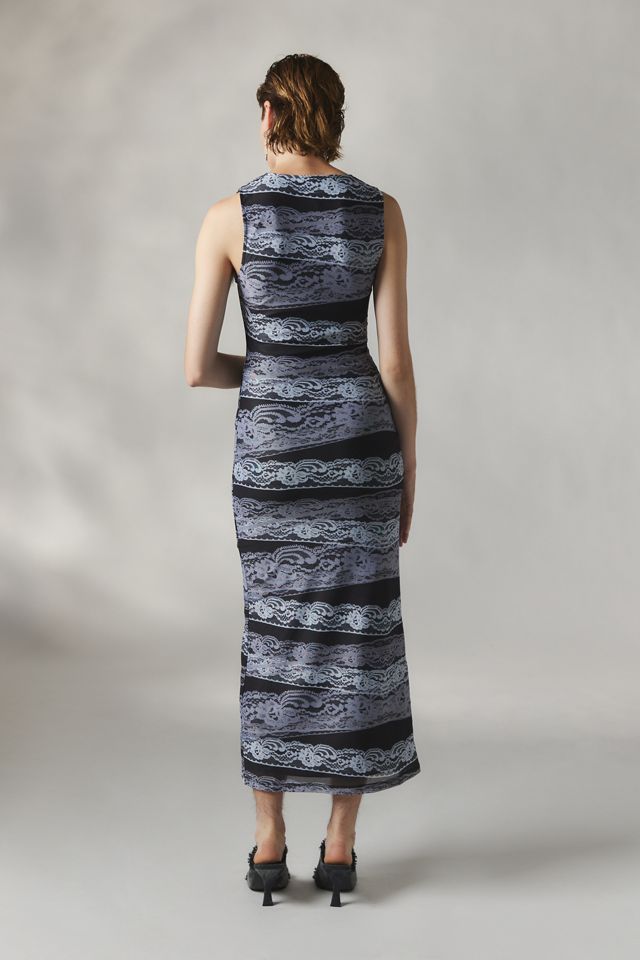 Motel UO Exclusive Fayola Mesh Maxi Dress | Urban Outfitters