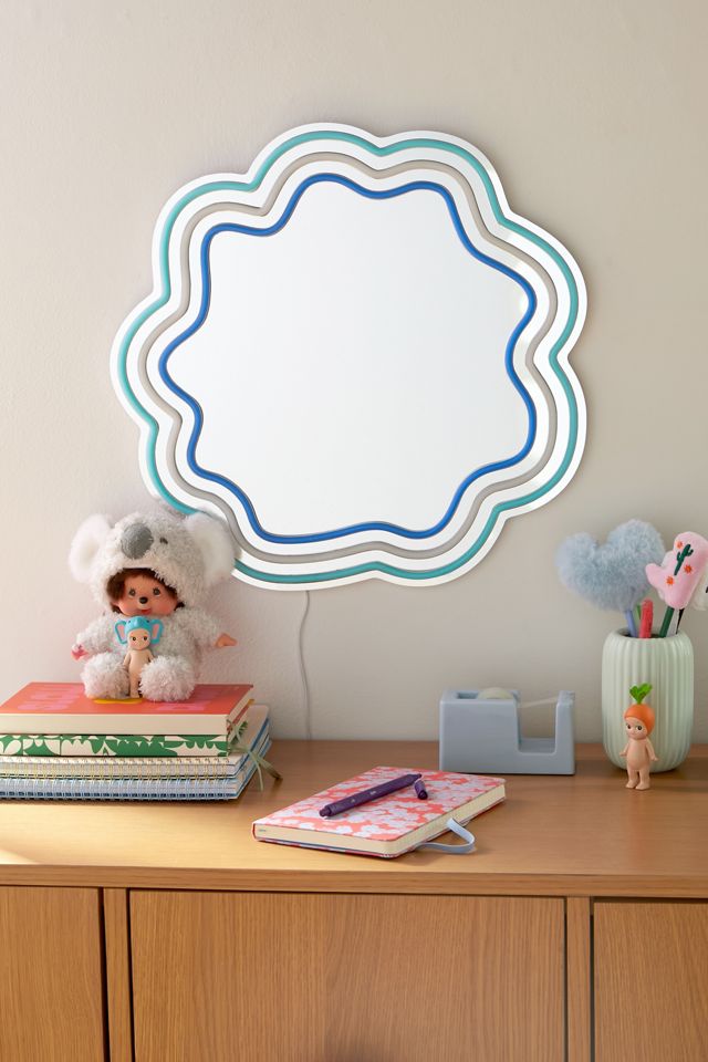 Wiggle LED Neon Mirror | Urban Outfitters