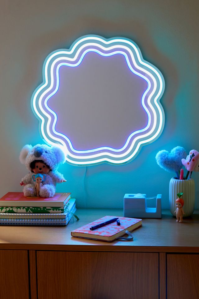 Wiggle LED Neon Mirror | Urban Outfitters