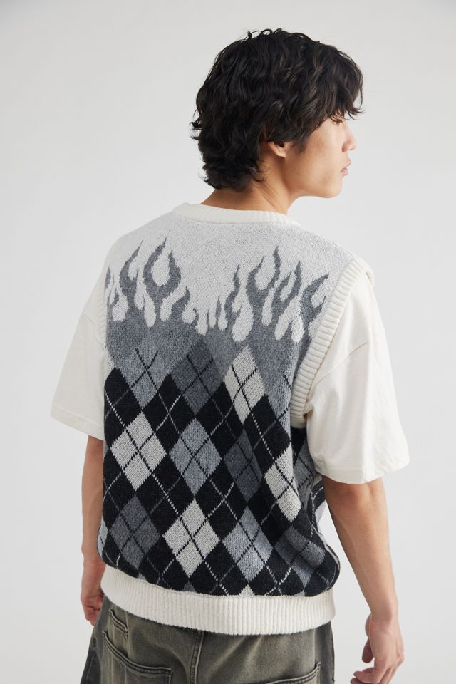 Teddy Fresh In Flames Sweater Vest | Urban Outfitters