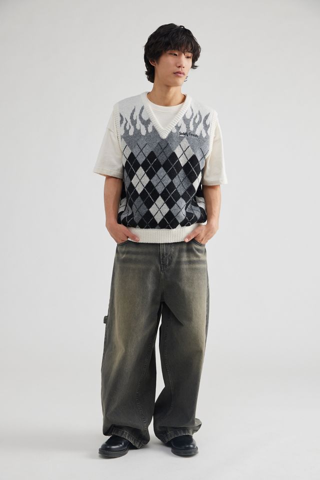 Teddy Fresh In Flames Sweater Vest | Urban Outfitters