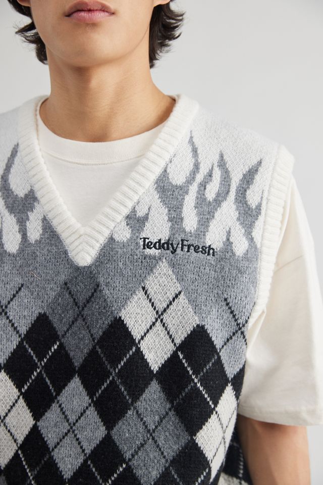 Teddy Fresh In Flames Sweater Vest | Urban Outfitters