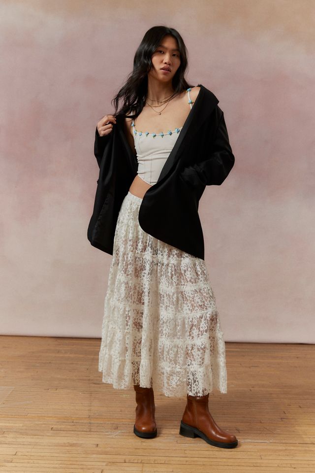 Kimchi Blue Maria Rosette Corset Cami | Urban Outfitters