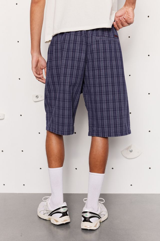 Gramicci OG Yarn Dye Dobby Plaid Belted Waist Jam Short | Urban Outfitters