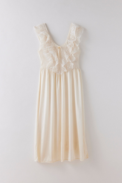 Vintage Lace Ruffle Slip Dress | Urban Outfitters