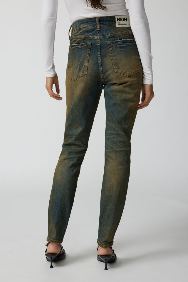 Neon Denim Cherry Skinny Jean - Dusty Dirty Wash | Urban Outfitters