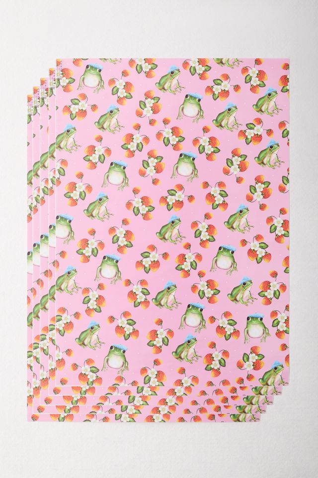 Frogs In Hats Wrapping Paper | Urban Outfitters