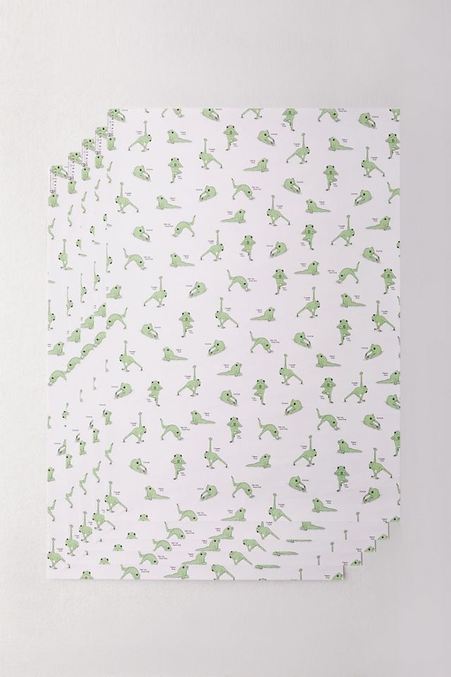 Yoga Frogs Wrapping Paper | Urban Outfitters