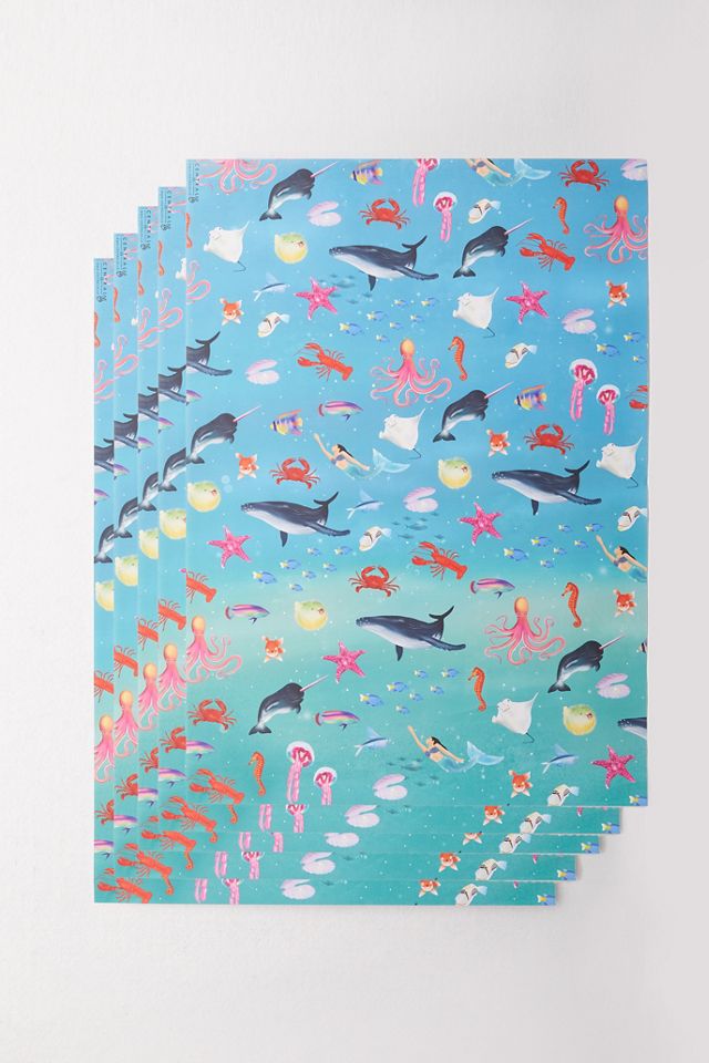 Under The Sea Wrapping Paper | Urban Outfitters
