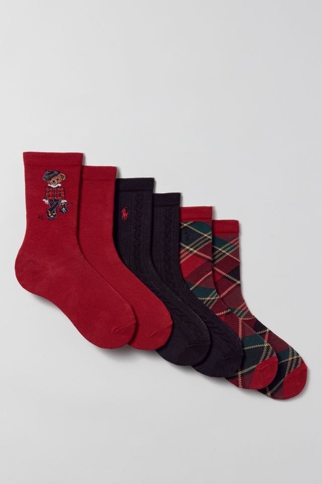 Polo Ralph Lauren European Holiday Crew Sock 3-Pack | Urban Outfitters