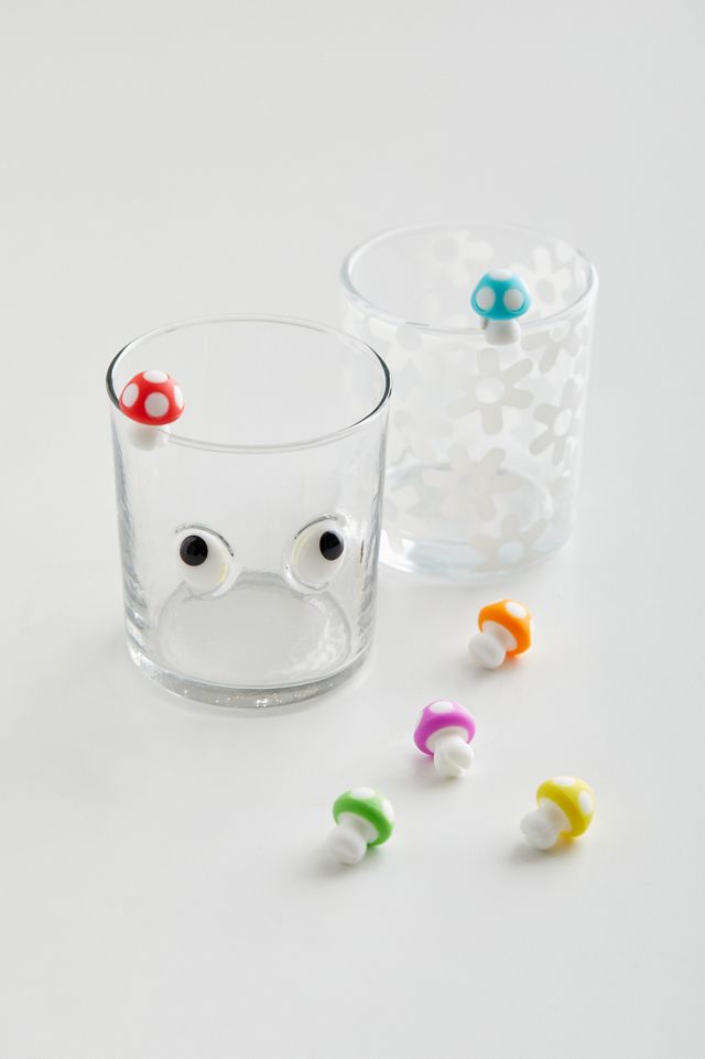 Tiny Toadstools Mushroom Drink Marker Set | Urban Outfitters