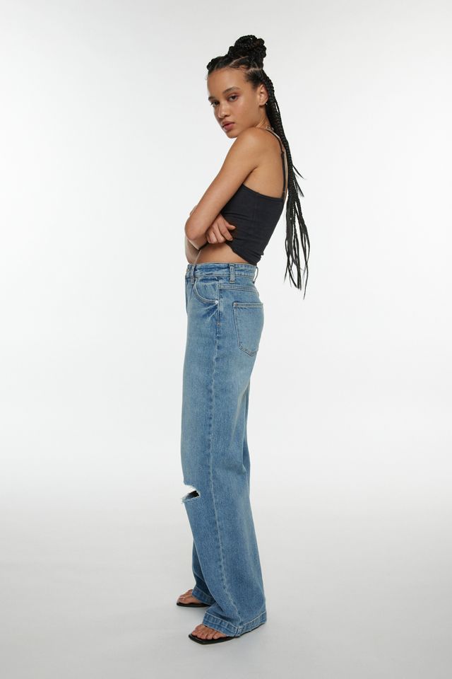 Abrand A 94 High And Wide Slit Knee Jean | Urban Outfitters
