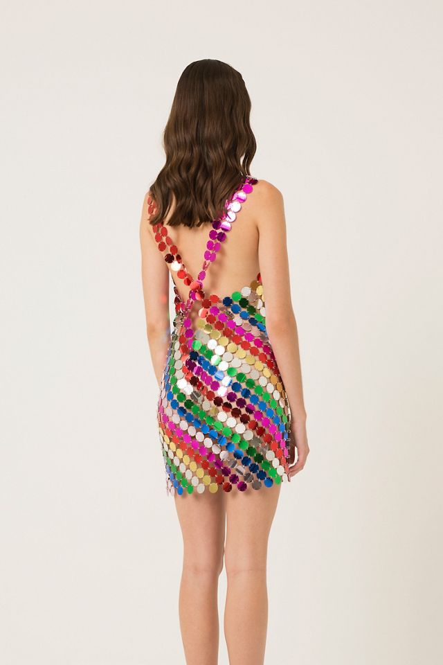 Amy Lynn Disc Sequin Mini Dress | Urban Outfitters
